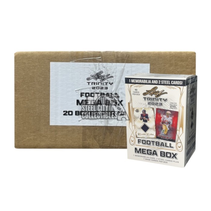 2023 Leaf Trinity Football Mega 20-Box Case | Steel City Collectibles