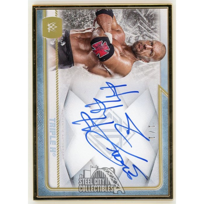 Triple H 2020 Topps Transcendent WWE Autographed Card 1/1 | Steel City ...