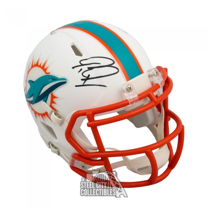 Tua Tagovailoa Miami Dolphins Autographed Flat White Speed Mini-Helmet ...