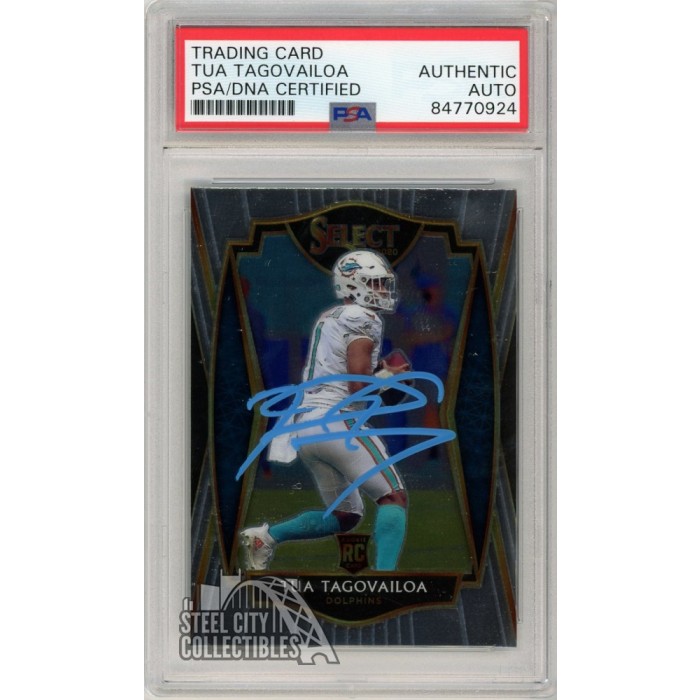 Tua Tagovailoa 2020 Panini Select Premier Level Autograph RC Card #145 ...