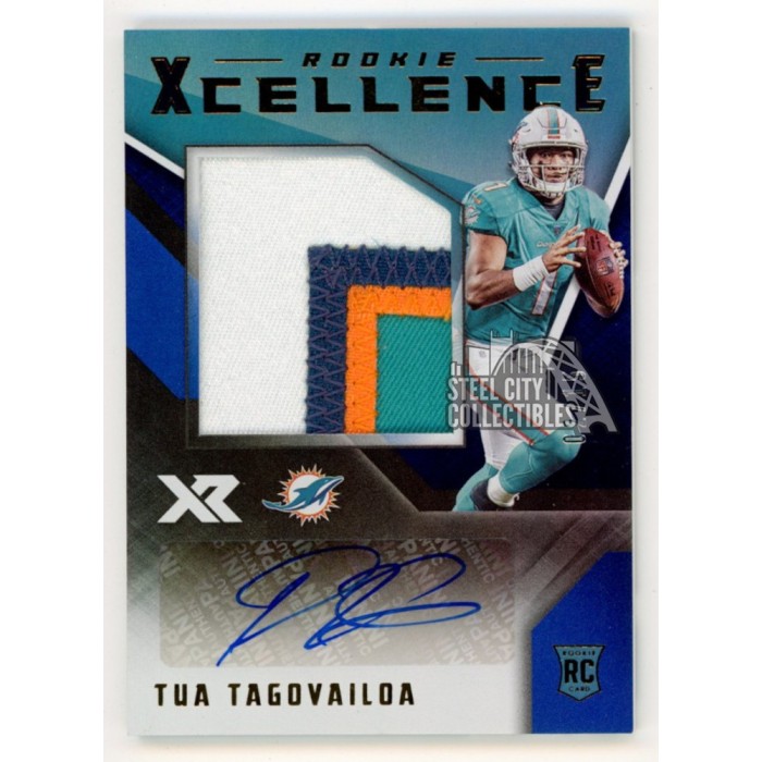 Tua Tagovailoa 2020 Panini XR Xcellence Autograph Rookie Patch Card 02/ ...