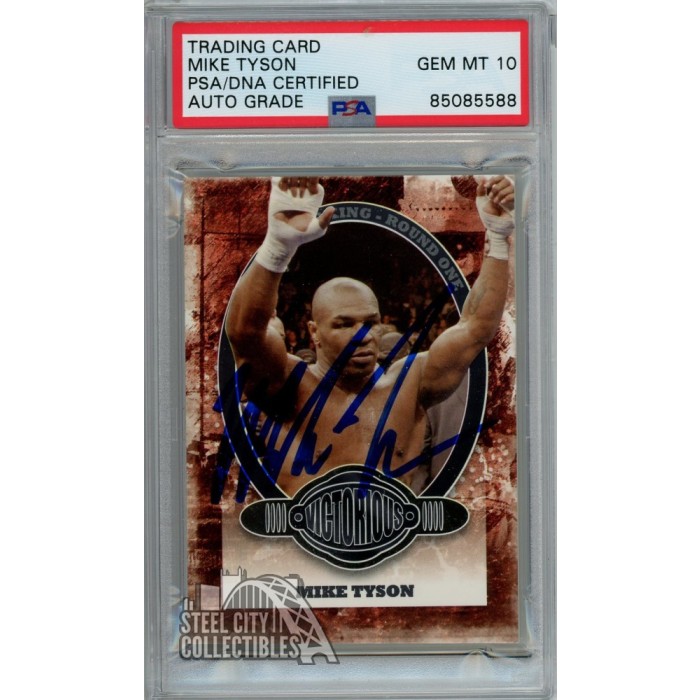 Mike Tyson 2010 Sportkings Ringside Victorious Black Autograph Card #83 ...