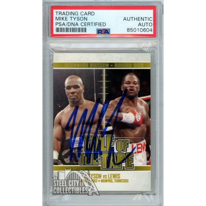 Mike Tyson 2010 Sport Kings Tale of the Tape Autograph Card #61 PSA/DNA ...