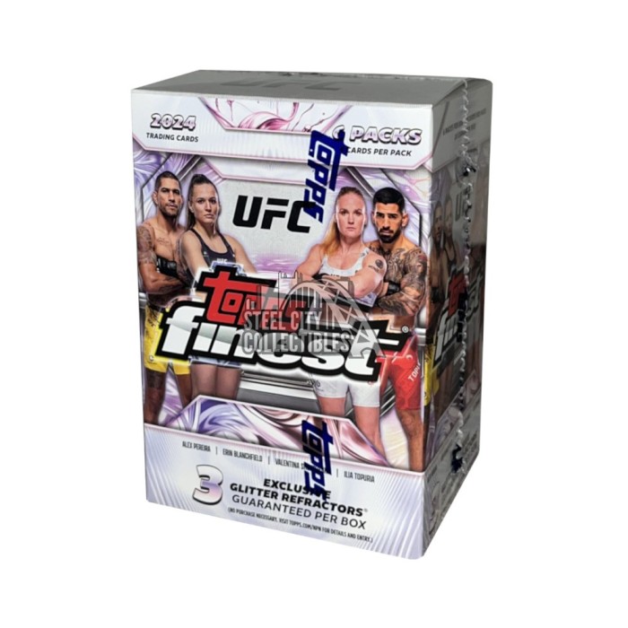 2024 Topps Finest UFC 6-Pack Blaster Box (Glitter Parallels) | Steel ...