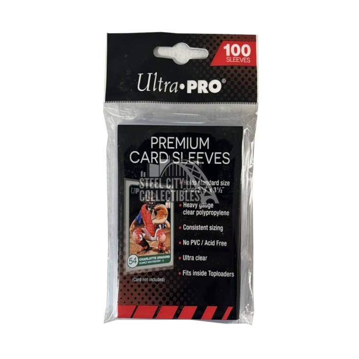 3x4 Ultra Pro Premium Card Sleeves Pack Of 100 | Steel City Collectibles