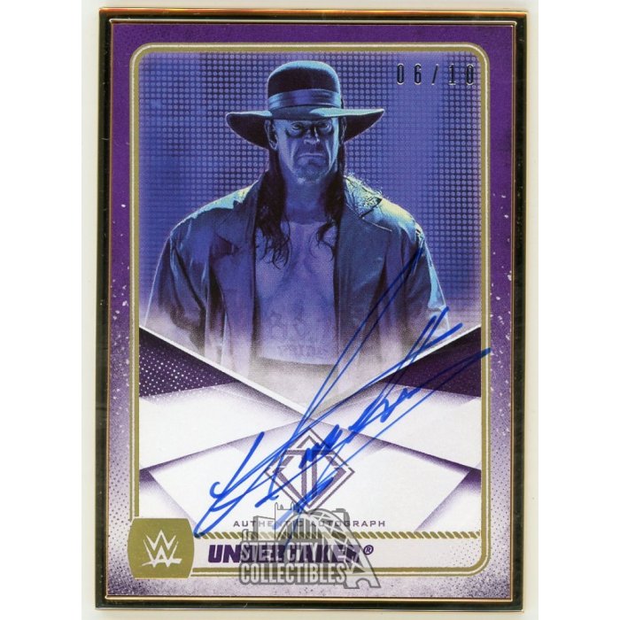 Undertaker 2020 Topps Transcendent WWE Autographed Card 06/10 | Steel ...