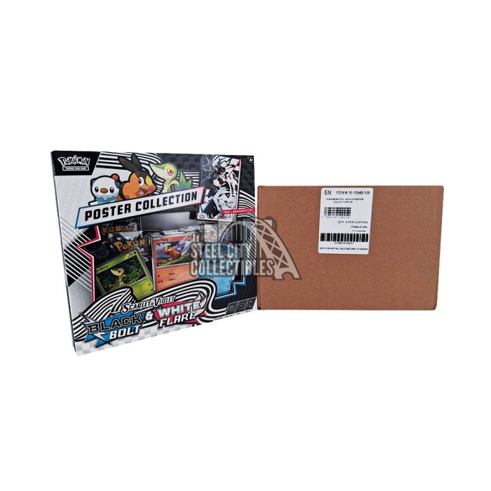 Pokemon Scarlet & Violet SV10.5 Unova Poster Collection 6-Box Case ...