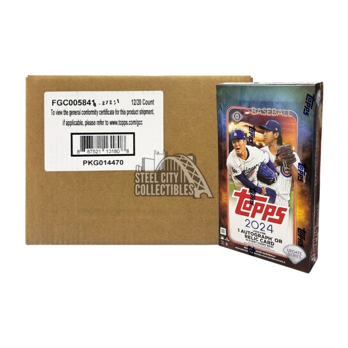 2024 Topps Update Series Baseball Hobby 12-Box Case | Steel City ...