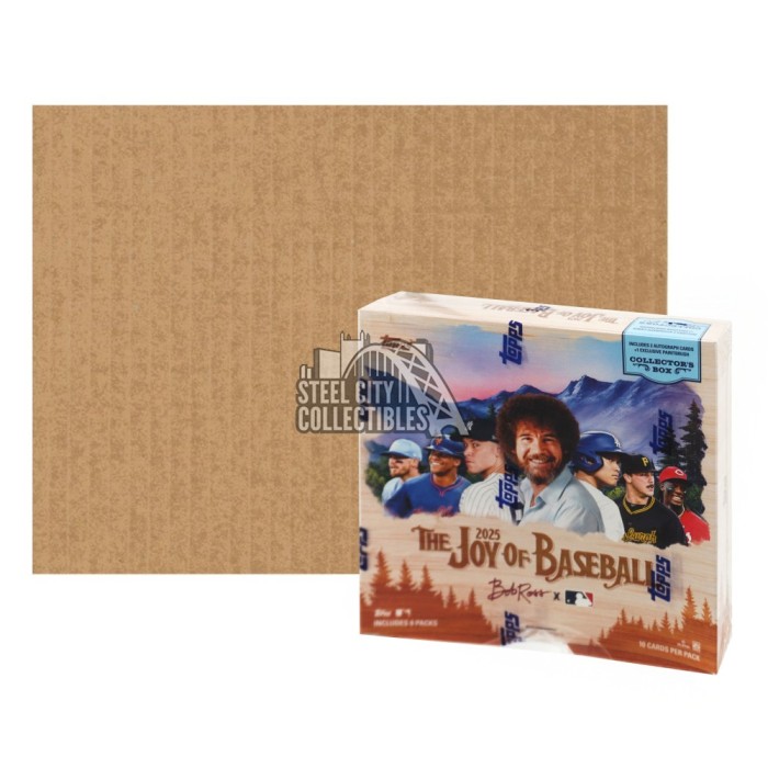 2025 Topps x Bob Ross The Joy of Baseball Collectors 5-Box Case | Steel ...