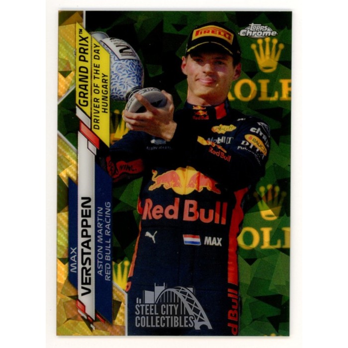 Max Verstappen 2020 Topps Chrome Sapphire Gold Card #165 10/50 | Steel ...