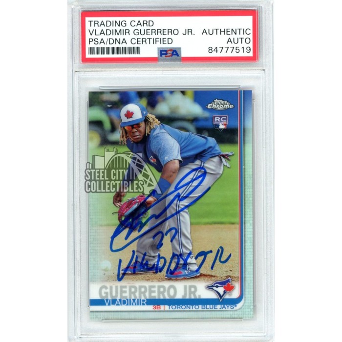 Vladimir Guerrero Jr 2019 Topps Chrome Variation Refractor Autograph ...