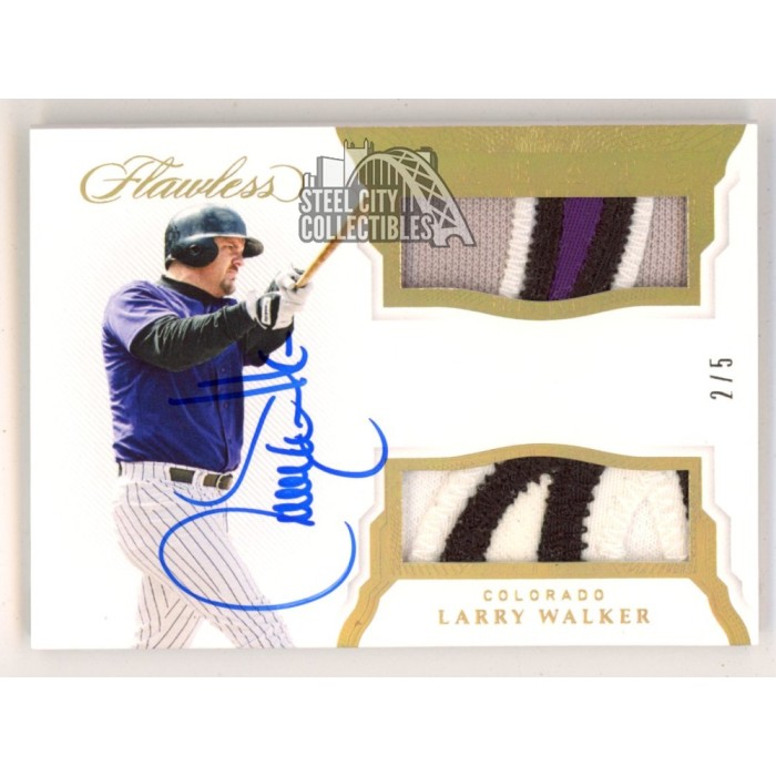 Larry Walker 2019 Panini Flawless Autograph Patch Card #GDMA-LW 2/5 ...