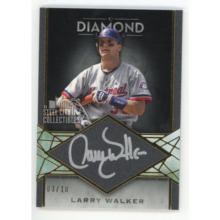 Larry Walker 2022 Topps Diamond Icons Autograph Card #SI-LW 03/10 ...