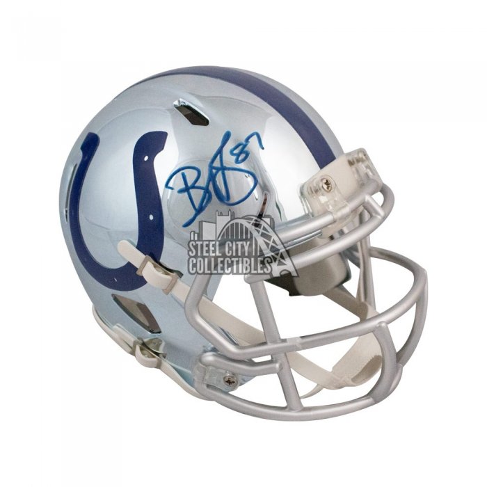Reggie Wayne Autographed Indianapolis Colts Chrome Mini Football Helmet ...