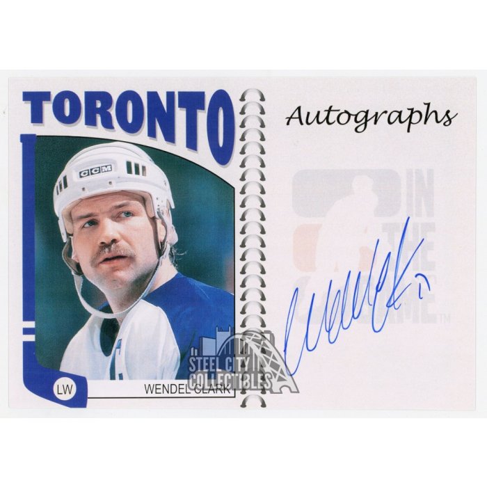 Wendel Clark 2014 In The Game Spring Expo Autograph 5x7 Oversized ...