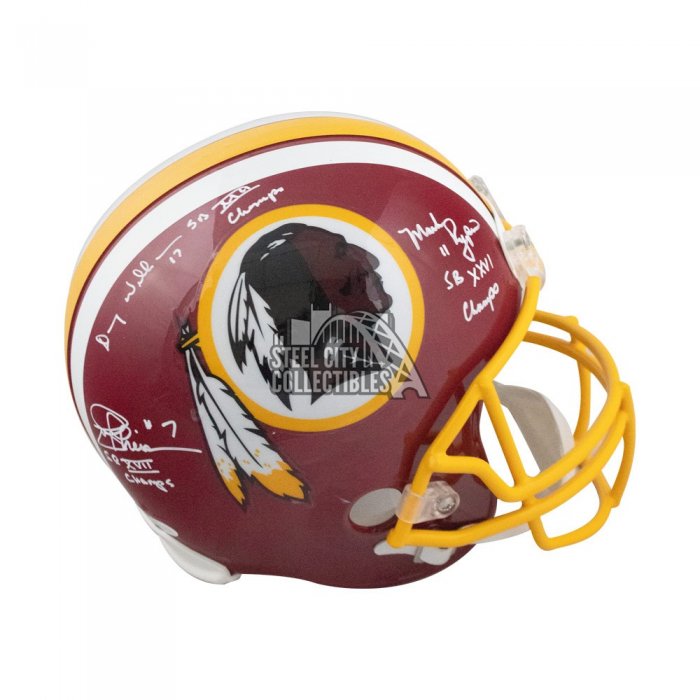 Theismann Rypien Williams SB Champs Autographed Redskins Full-Size ...