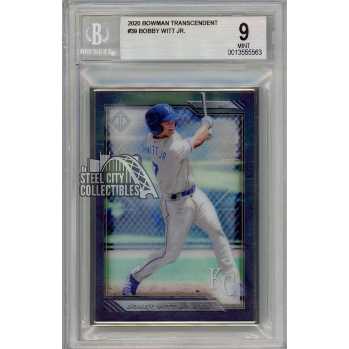 Bobby Witt Jr 2020 Bowman Transcendent Card #39 024/100 BGS 9 Mint ...