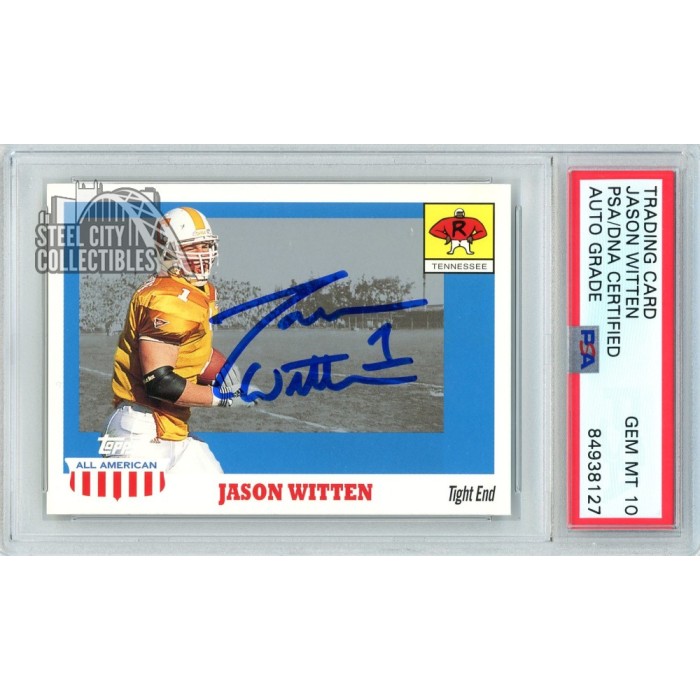 Jason Witten 2003 Topps All American Autograph Rookie Card #125 PSA/DNA ...