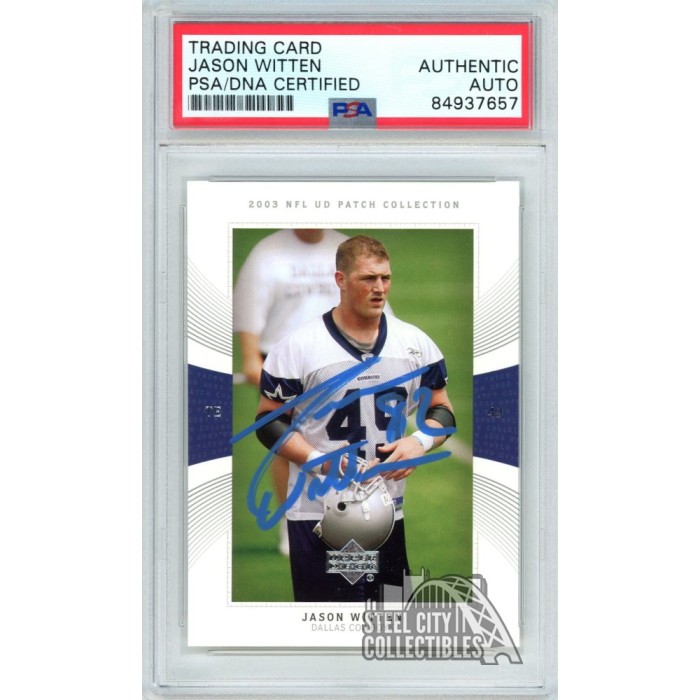 Jason Witten 2003 Upper Deck Patch Collection Autograph Rookie Card ...