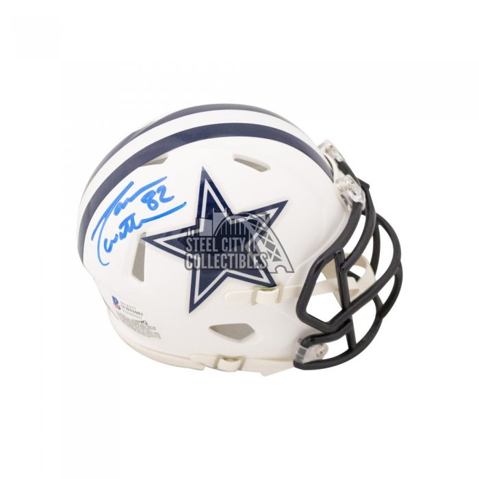 Jason Witten Autographed Dallas Cowboys Flat White Mini Football Helmet ...