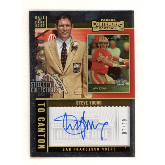 Steve Young 2020 Panini Contenders To Canton Autograph Card #CCA-SYO 01 ...