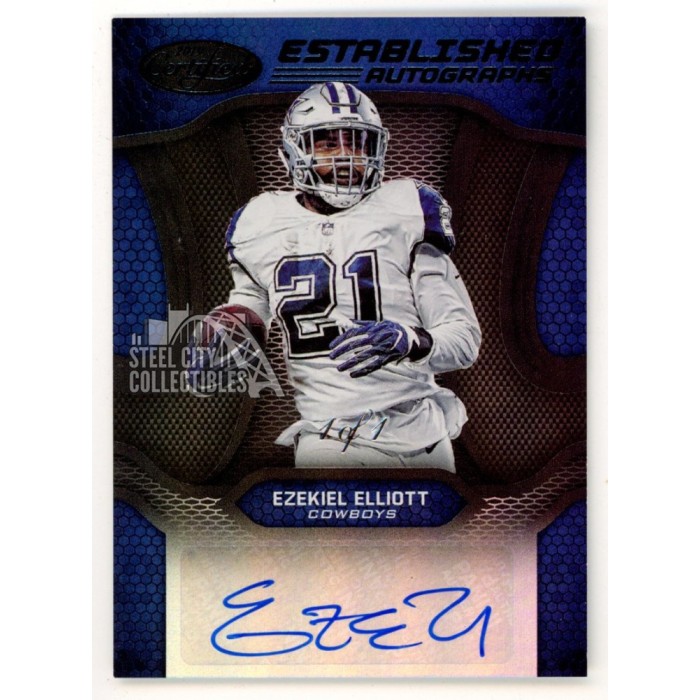 Ezekiel Elliott 2019 Panini Certified Established Mirror Black ...
