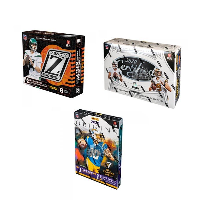 2020 NFL Panini Certified, Zenith, & Origins Hobby Box Random Pack ...
